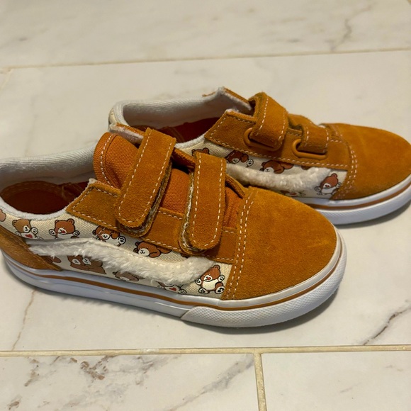 Vans | Shoes | Childrens Vans Bear Hugs Old Skool Velcro | Poshmark